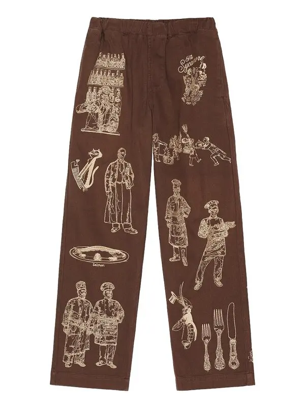 SAMUEL ZELIG Restaurant Pant - Brown