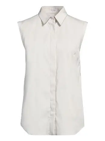 Brunello Cucinelli Studded Woven Shirt - Grey