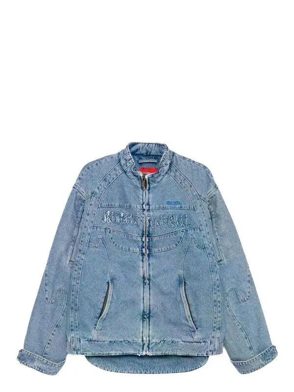 KUSIKOHC Panelled Denim Jacket - Blue