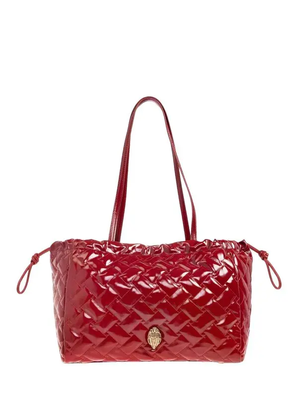 Kurt Geiger Quilted Drawstring Tote Bag - Red