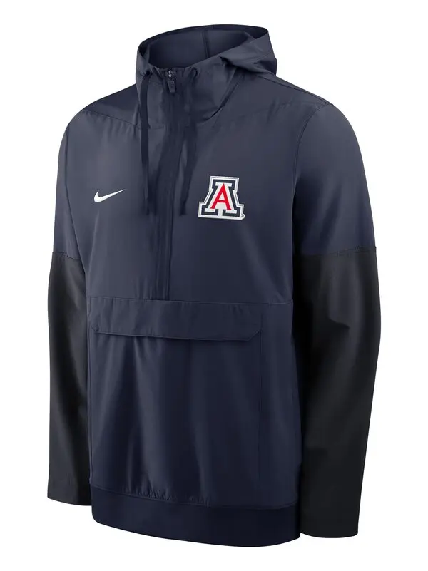 Nike Anorak College 1/2-zip Hooded Jacket - Blue
