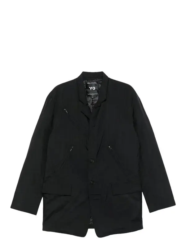 Y3 Welt-pockets Coat - Black