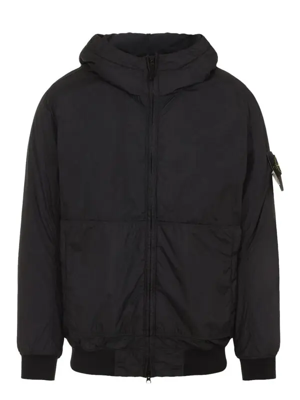 Stone Island Hooded Blouson Jacket - Black