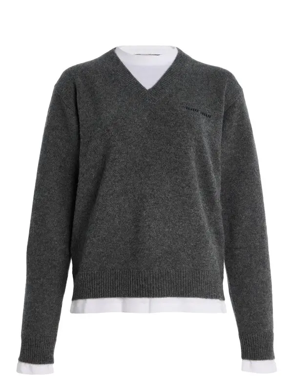 Miu Miu Cashmere Sweater - Grey
