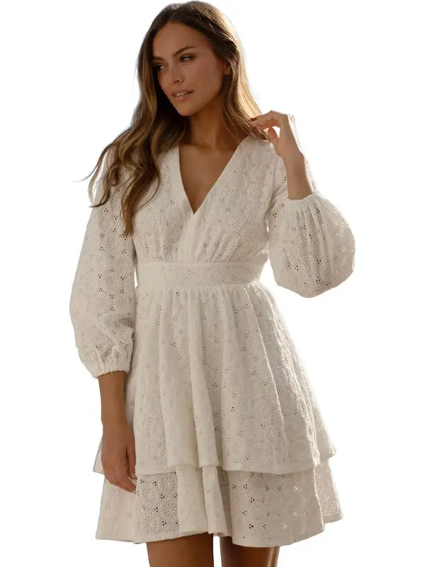 MandiBreeze Clarisse Mini Dress - White