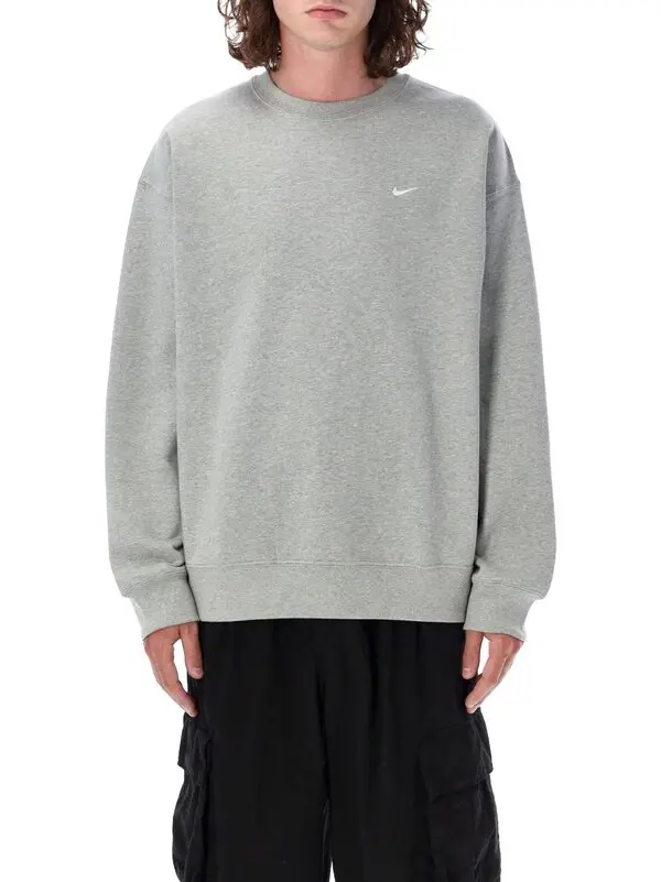 Nike Solo Swoosh Sweatshirt - Dk Grey Heather