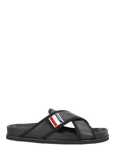 Thom Browne Calfskin Sandals - Black