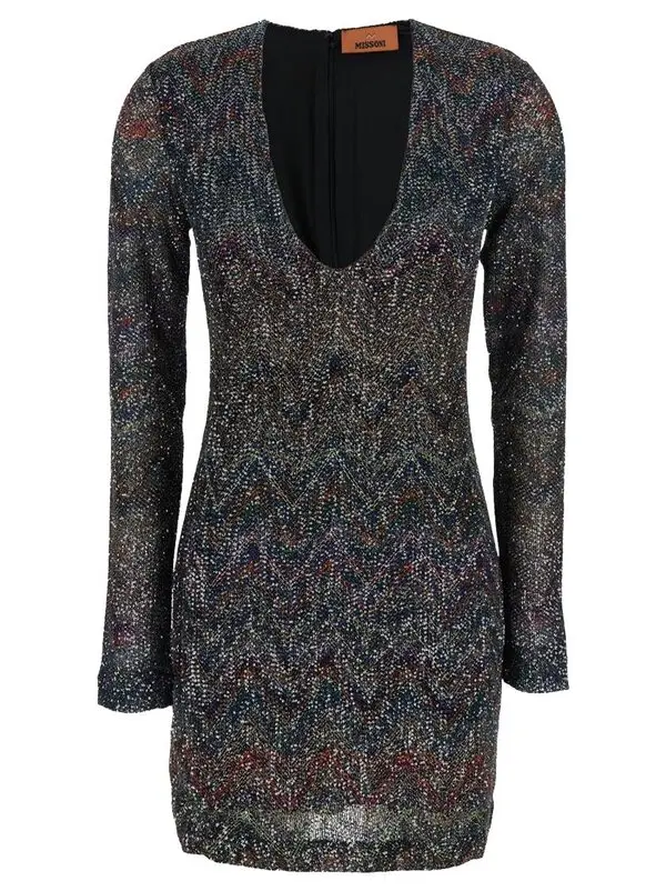 Missoni Multicolour Sequin Viscose Dress - Multicolor