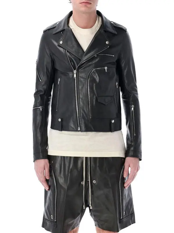 Rick Owens Bauhaus Stooges Leather Jacket - Black