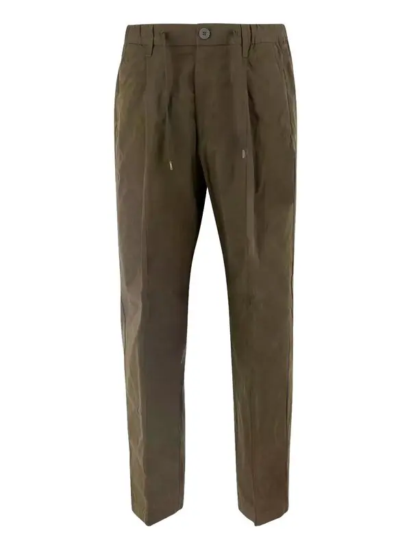 Herno Pleated Drawstring Trousers - Green