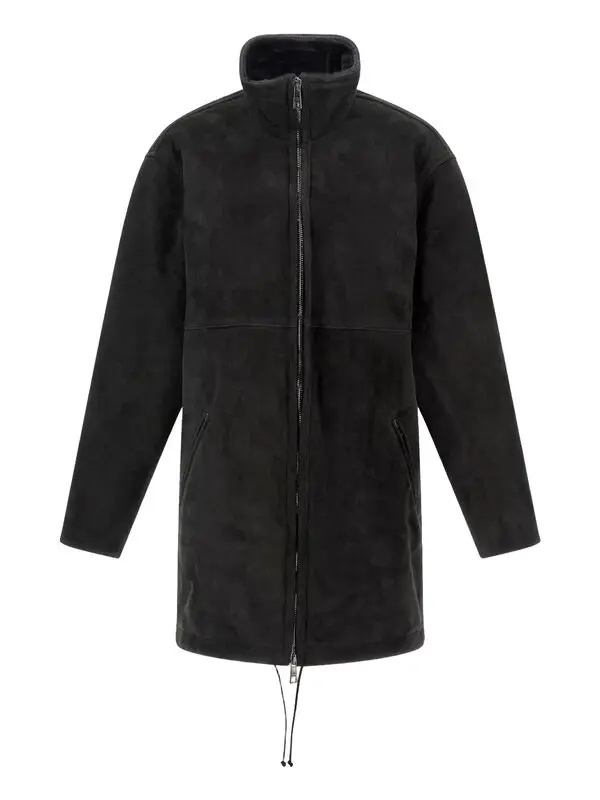 GIORGIO BRATO High-neck Leather Jacket - Black