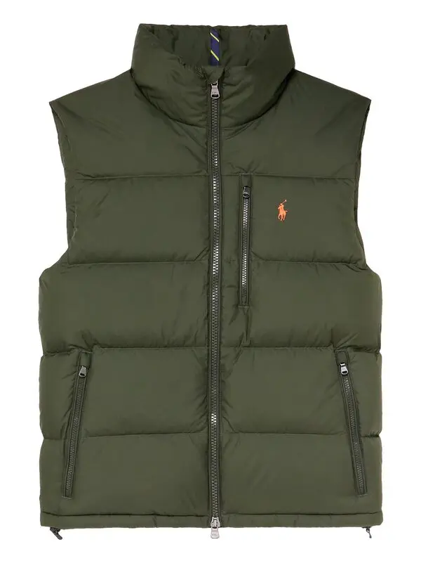 Ralph Lauren Gorham Logo-embroidered Padded Gilet - Green