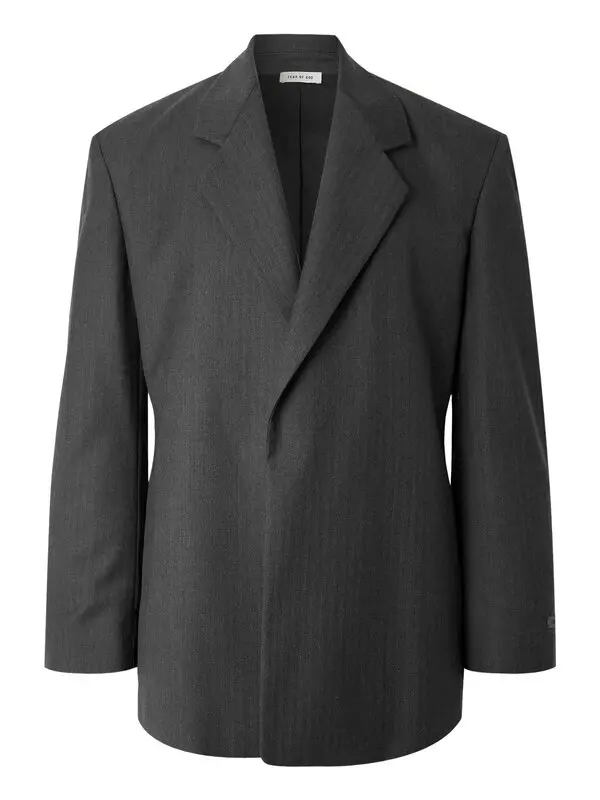 Fear Of God Houndstooth Wool Tailored Blazer - Black