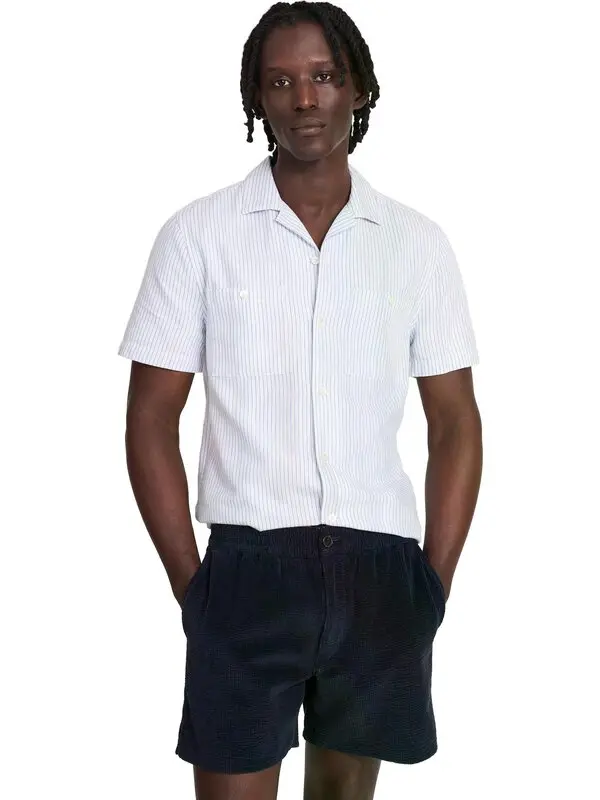 Madewell Everywear Seersucker Corduroy Shorts - Juniper Berry