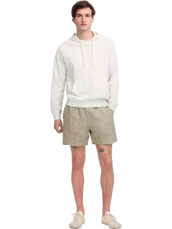 Madewell Everywear Linen Shorts - Sage