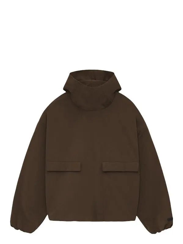 Fear Of God Essentials Military Nylon Hooded Anorak - Brown