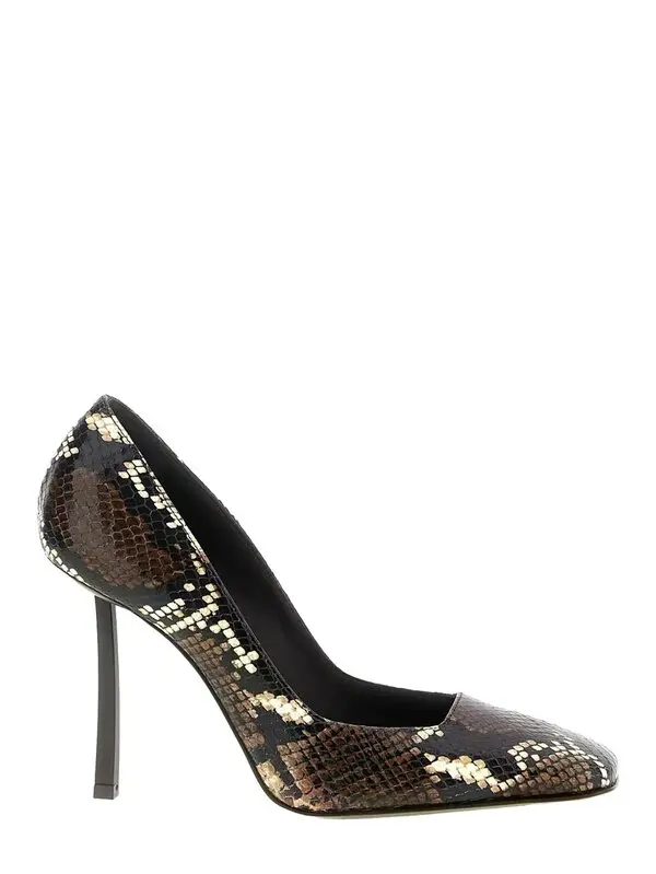 LE SILLA 100mm Vittoria Python-print Pumps - Brown