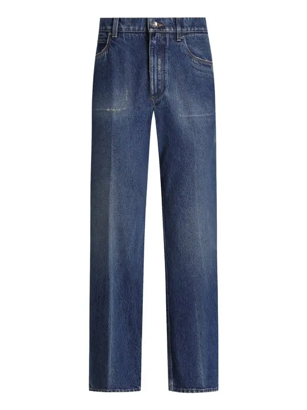 Dolce & Gabbana Cotton Denim Trousers - Multicolor