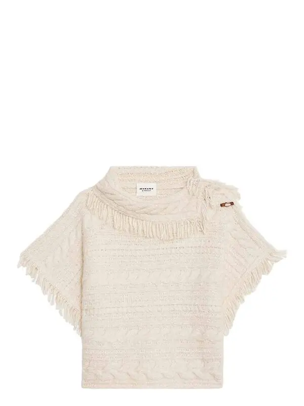 MARANT ETOILE Blanche Cable Knit Sweater - Ecru