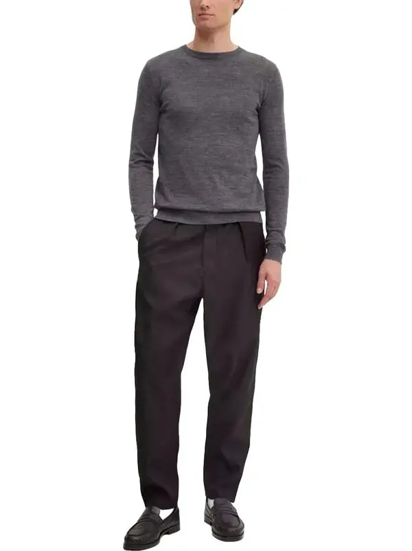 BRUUNS BAZAAR Charles Merino-wool Sweater - Grey