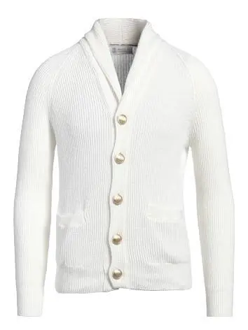Brunello Cucinelli Knitted Cotton Cardigan - White