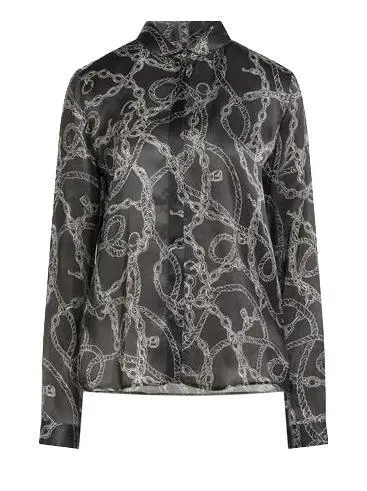ROBERT FRIEDMAN Silk Two-tone Shirt - Black