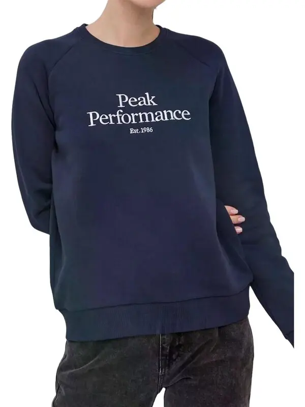 PEAK PERFORMANCE Logo-embroidered Sweatshirt - Blue