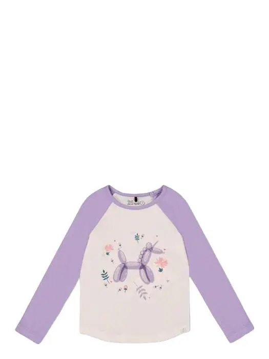 DEUX PAR DEUX Raglan Sleeve Tee - Lavender