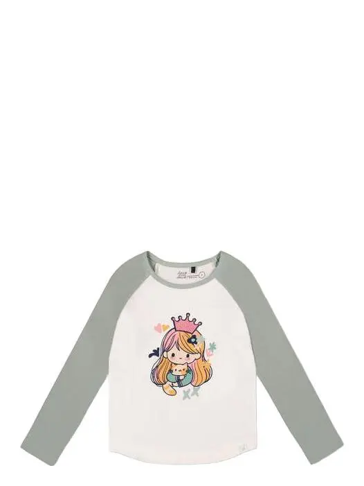 DEUX PAR DEUX Raglan Sleeve Tee - Off-white