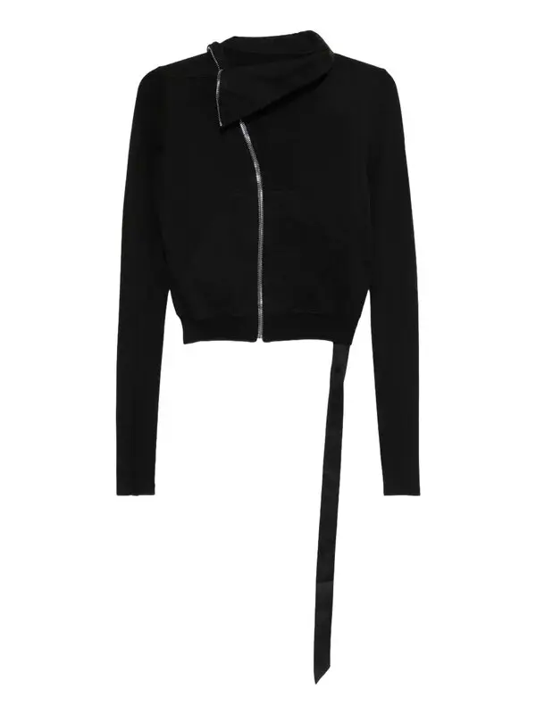 Rick Owens Asymmetrical Zip-fastening Sweatshirt - Black