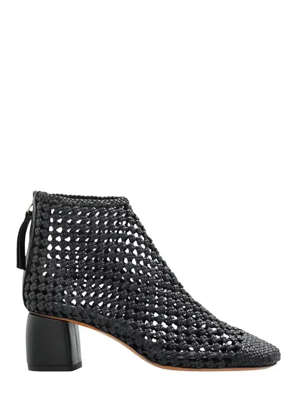 FORTE_FORTE 60mm Woven-leather Ankle Boots - Black