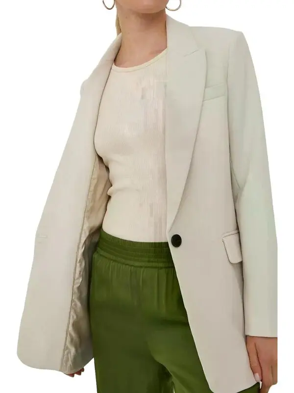 BRUUNS BAZAAR Single-button Blazer - Neutrals