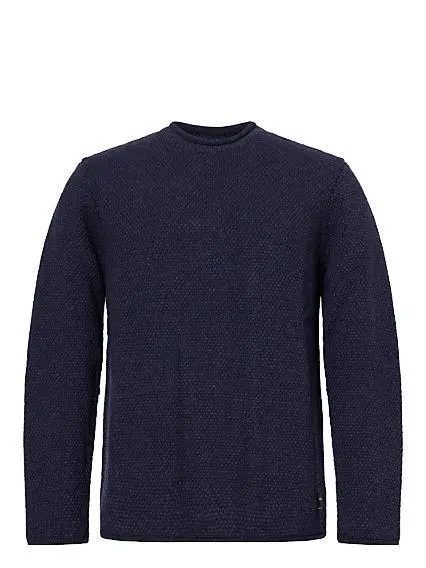 FINISTERRE Barents Long-sleeve Wool-blend Jumper - Indigo