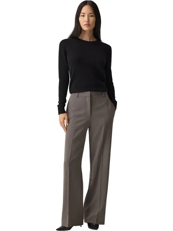 Theory Straight Pant In Admiral Crepe - Slate