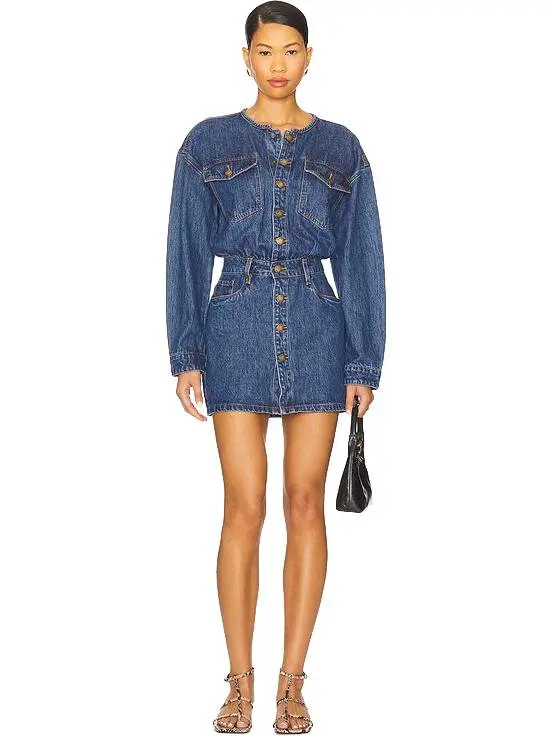Blanknyc Long Sleeve Denim Mini Dress - Ready Set Go
