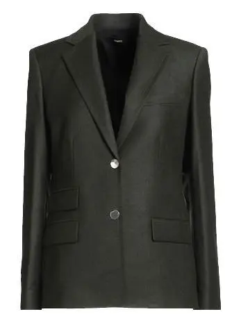 Theory Military Virgin Wool Blazer - Green