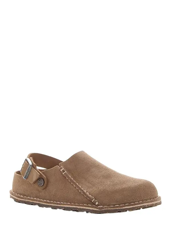 BIRKENSTOCK Lutry Slingback Clogs - Gray Taupe
