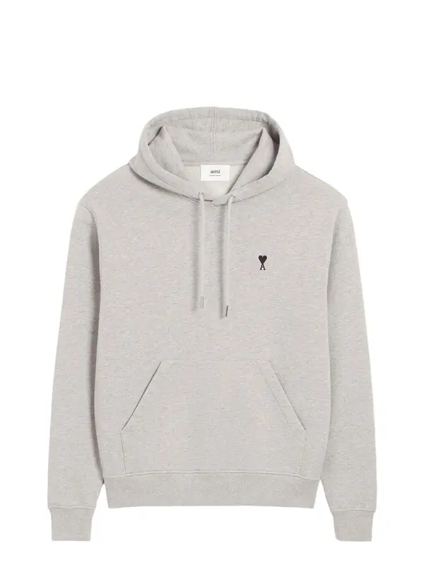 Ami De Coeur Cotton Hoodie - Light Grey