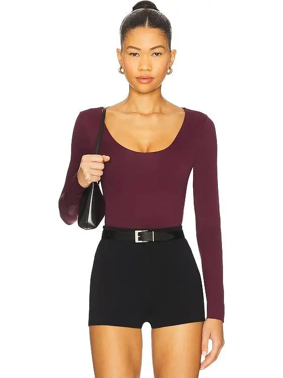 Good American Scuba Scoop Neck Bodysuit - Fig007
