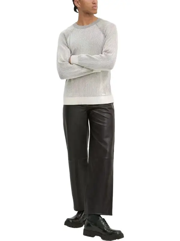 Hugo Boss Striped Sweater - Grey