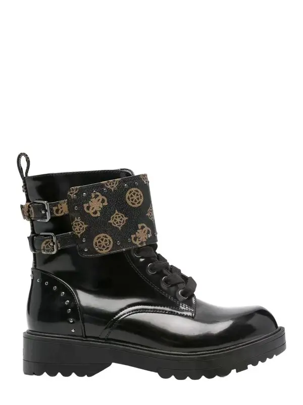 Guess Studded Biker Boots - Black