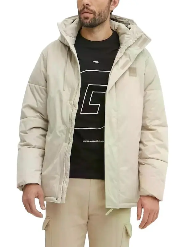 Guess Hooded Padded Jacket - Neutrals