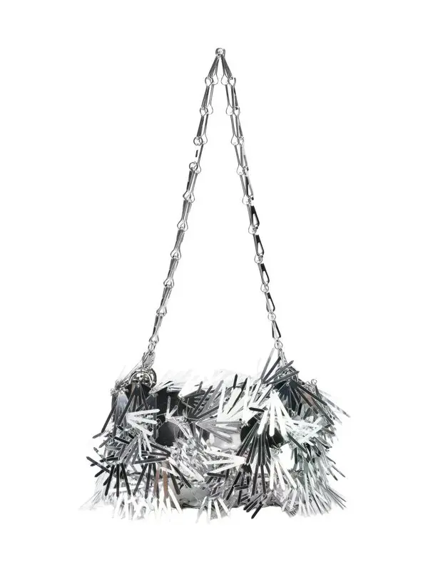 Rabanne Sequin-embellished Chain Shoulder Bag - Silver