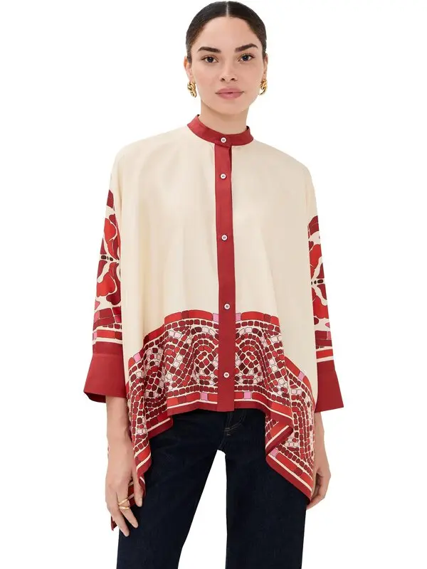 La DoubleJ Foulard Silk Shirt - Cobra Placee