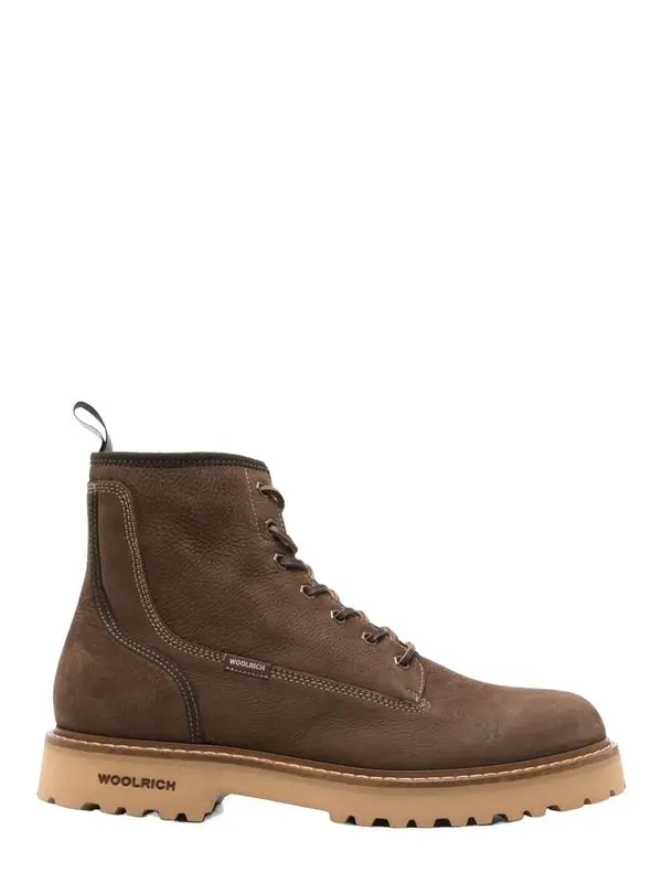 Woolrich Calfskin Lace-up Boots - Brown