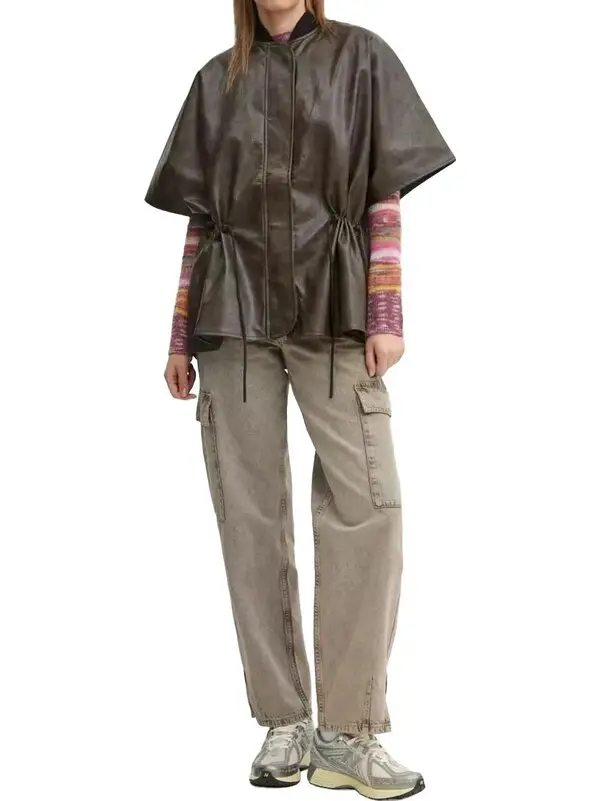 Desigual Cargo-pocket Side-slit Jeans - Grey
