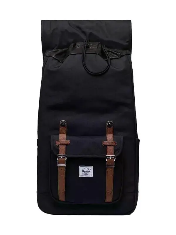 Herschel Supply Co. Little America™ Leather-trimmed Backpack - Black