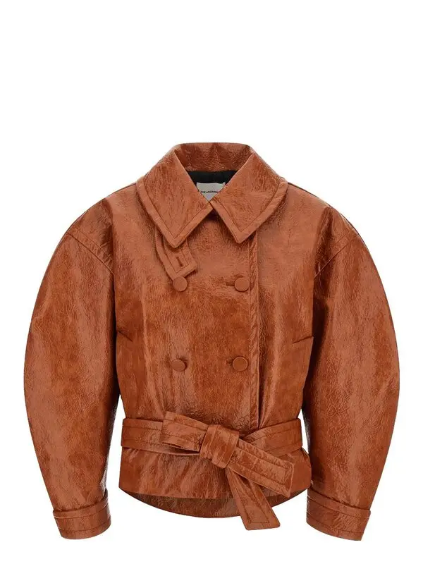Andamane Zarina Cropped Coat - Brown