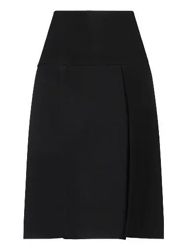 Khaite Flared Midi Skirt - Black