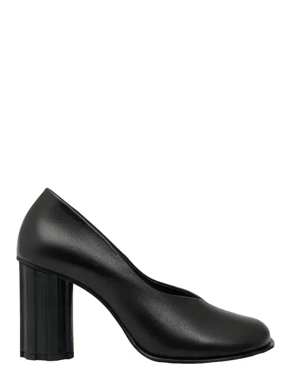 Ami 60mm Piano Anatomical-toe Leather Pumps - Black
